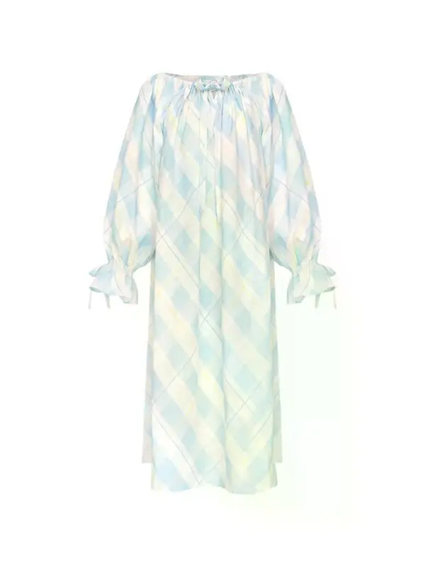 Sleeper Cha-cha Ruffled Midi Dress - Blue
