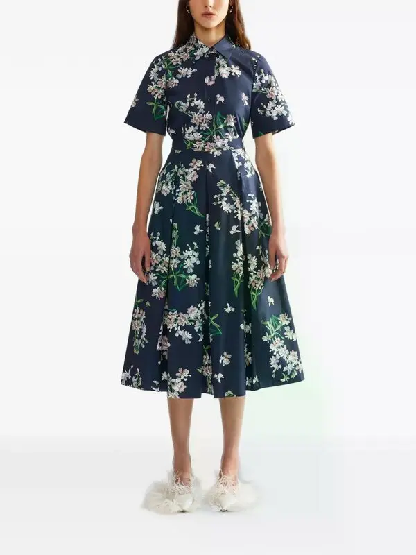 Erdem Floral Print Cotton Shirt