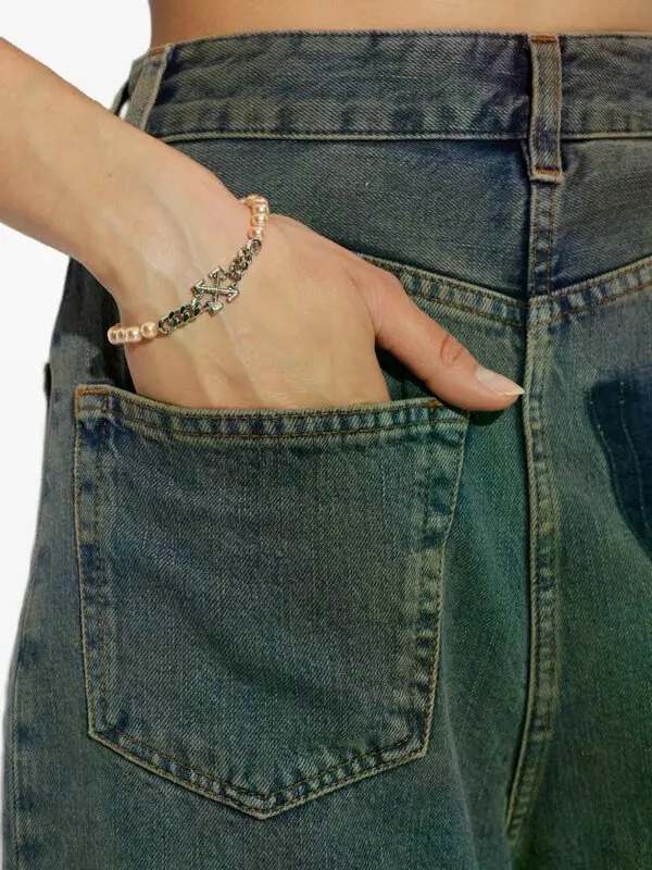 Off-White Arrows Glass-pearl Bracelet