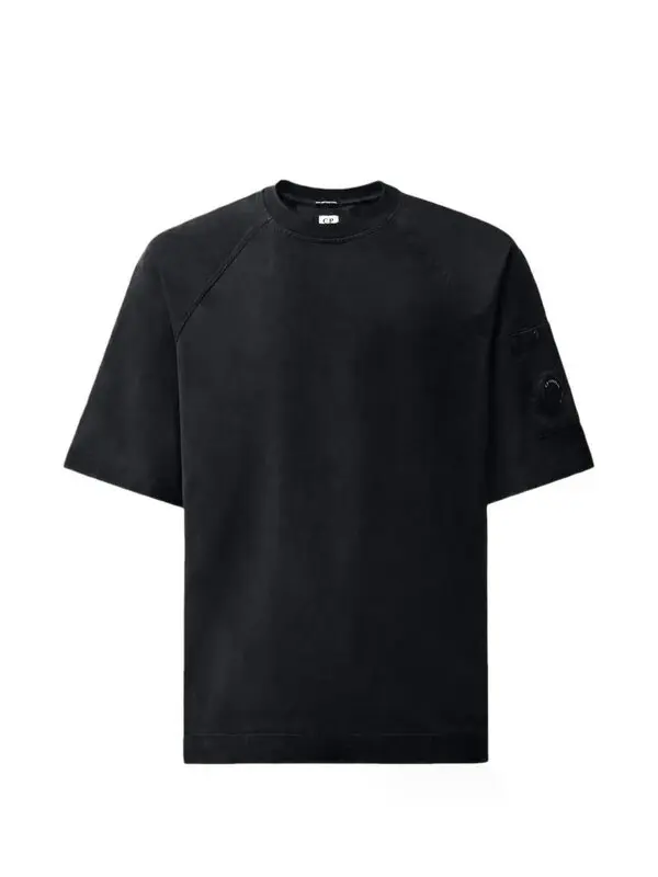C.P. COMPANY 30/2 Mercerized Jersey Twisted Lens Short-sleeve T-shirt