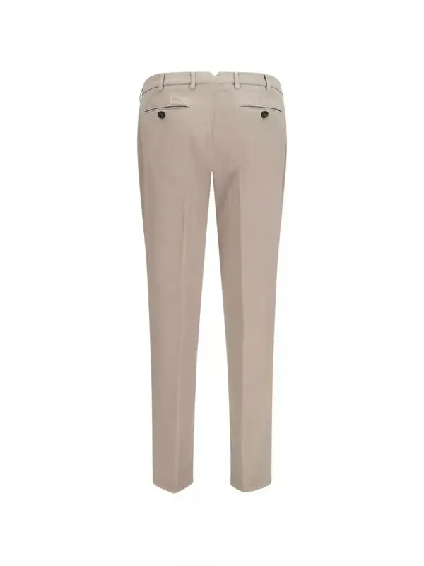 Brunello Cucinelli Garment-dyed Cotton Trousers