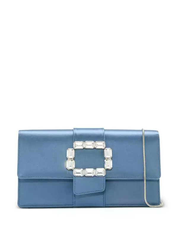 Manolo Blahnik Maycapjou Clutch Bag - Blue