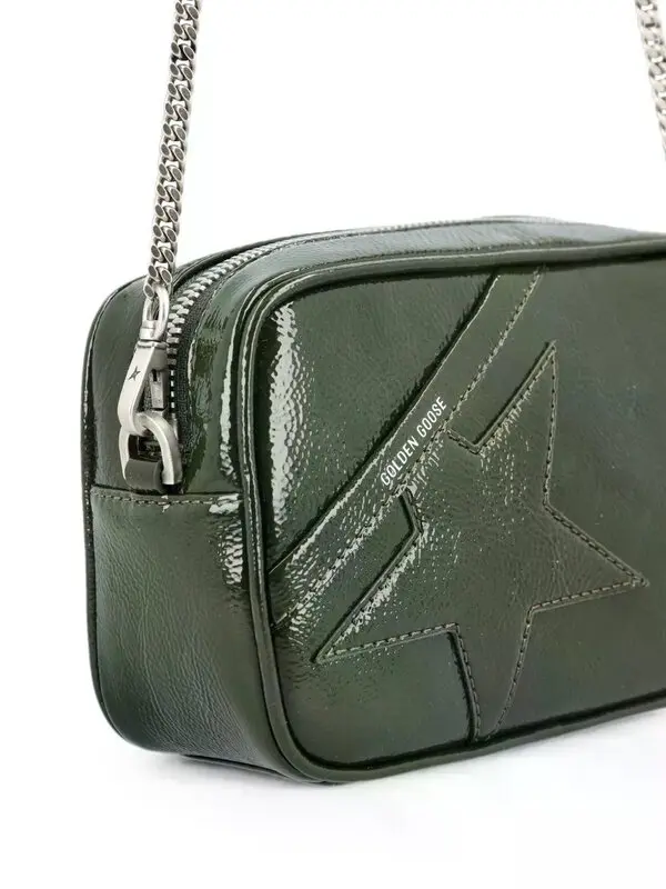 GOLDEN GOOSE Patent Star Patch Shoulder Bag