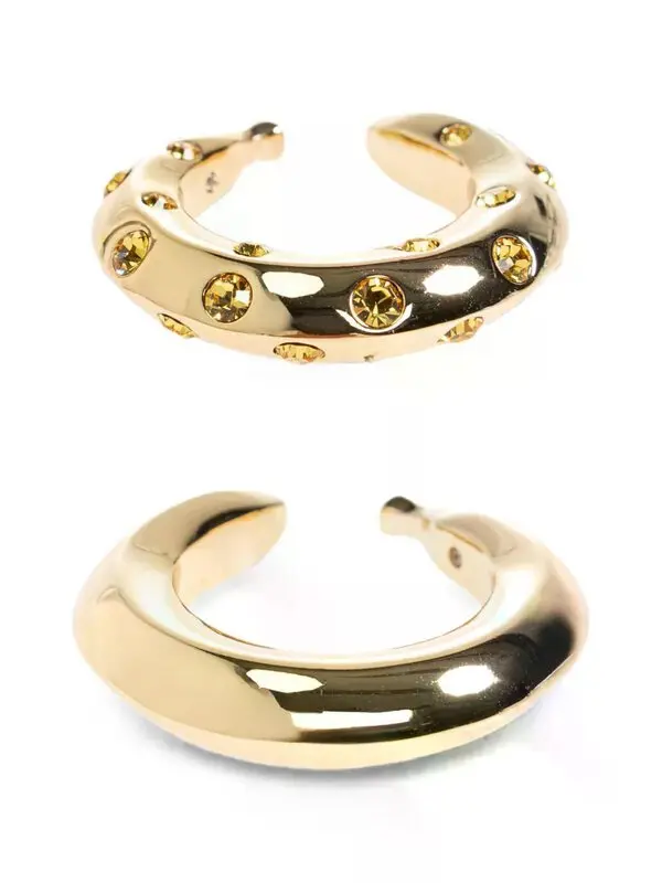 Kate Spade New York Banana Motif Crystal Embellished Rings