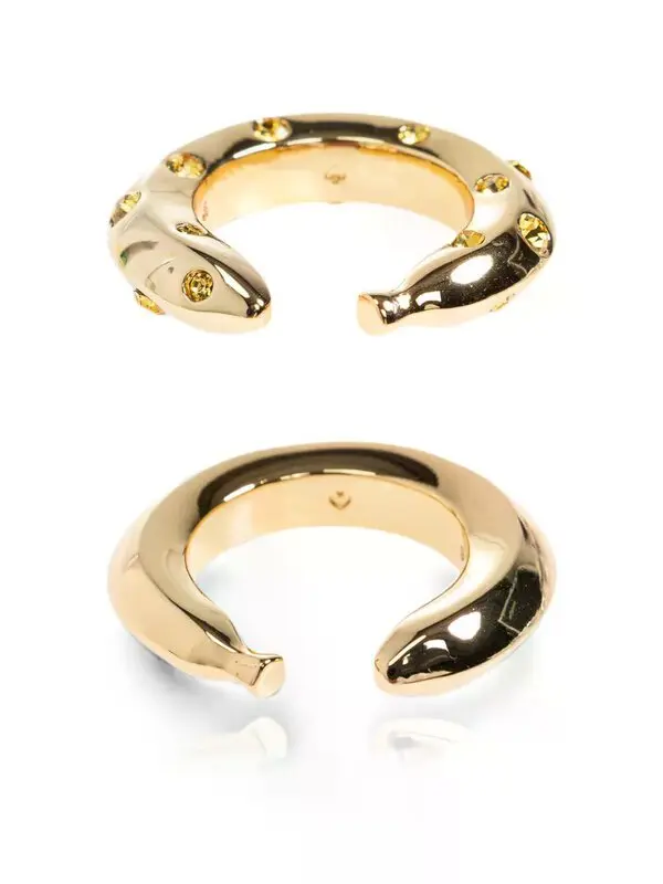 Kate Spade New York Banana Motif Crystal Embellished Rings