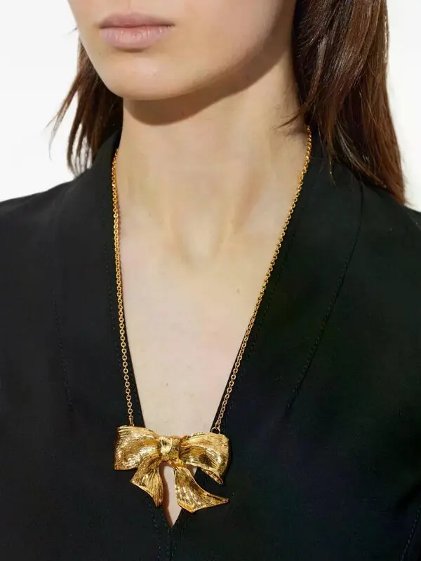Moschino Bow-pendant Necklace
