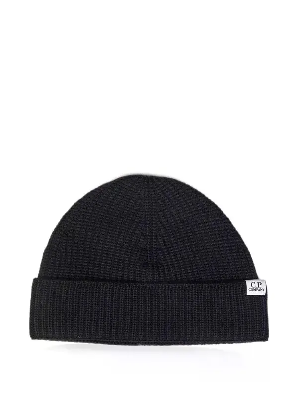C.P. COMPANY Ribbed-knit Wool Beanie Hat