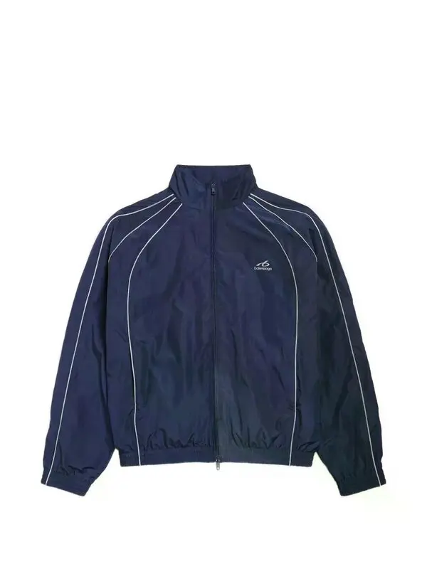 Balenciaga Piping Detail Tracksuit Jacket - Blue