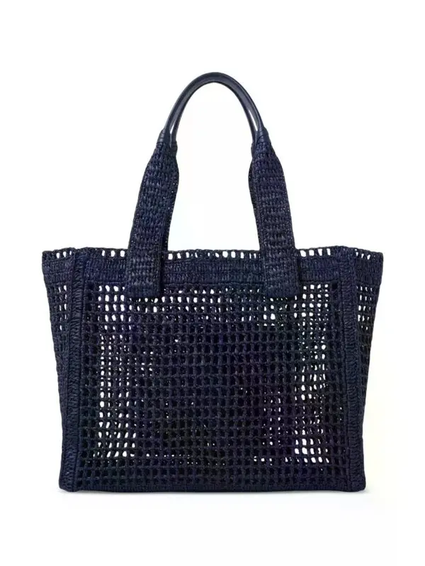 Chloé Logo-embroidered Open-knit Tote Bag