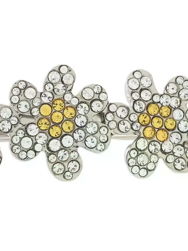 Marni Crystal Embellished Floral Hair Clip