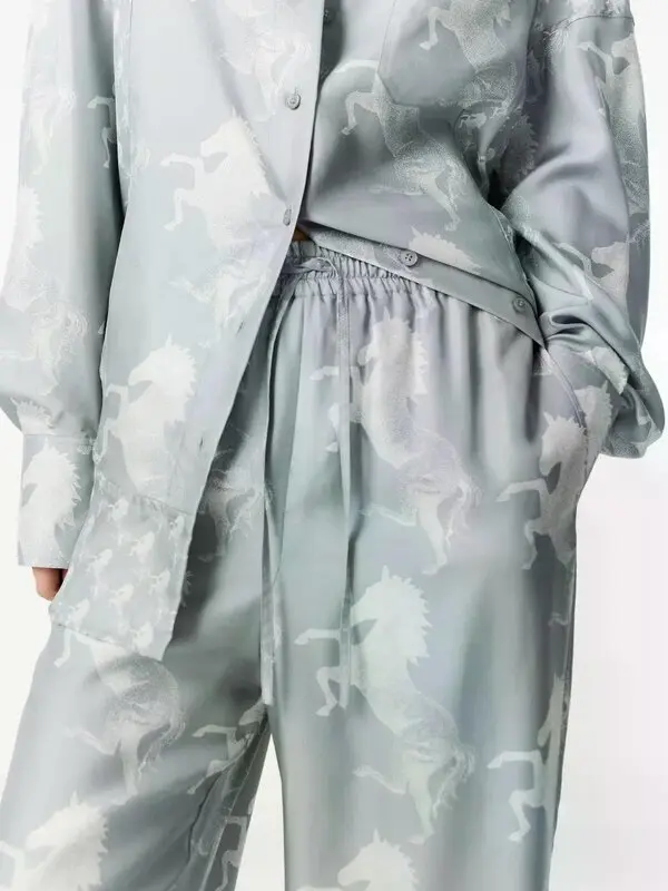 Stella McCartney Printed Silk Trousers