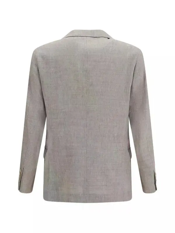 Brunello Cucinelli Herringbone-pattern Single-breasted Jacket