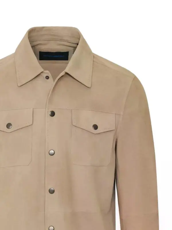 PATRICK ASSARAF Suede Shirt Jacket