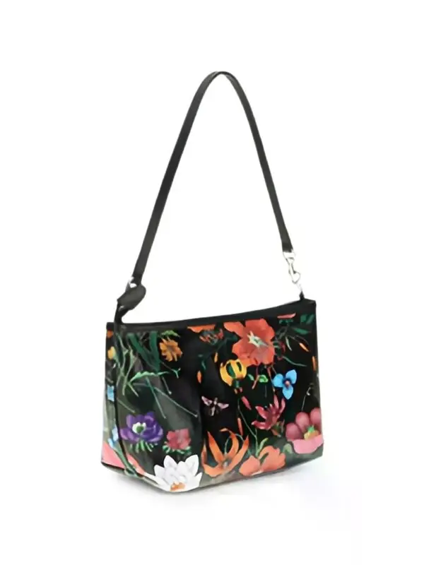 Gucci Lady Lunetta Flora-print Tote Bag - Black