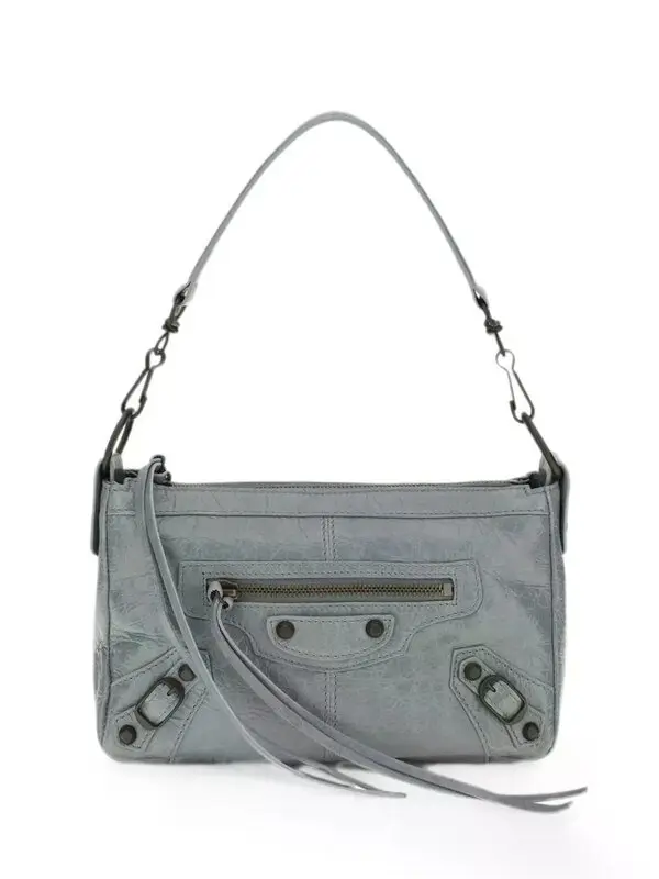 Balenciaga Mini Le City Moto Shoulder Bag - Blue