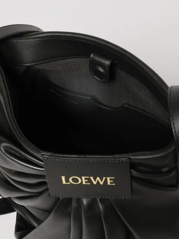 Loewe Draped Shoulder Bag - Black