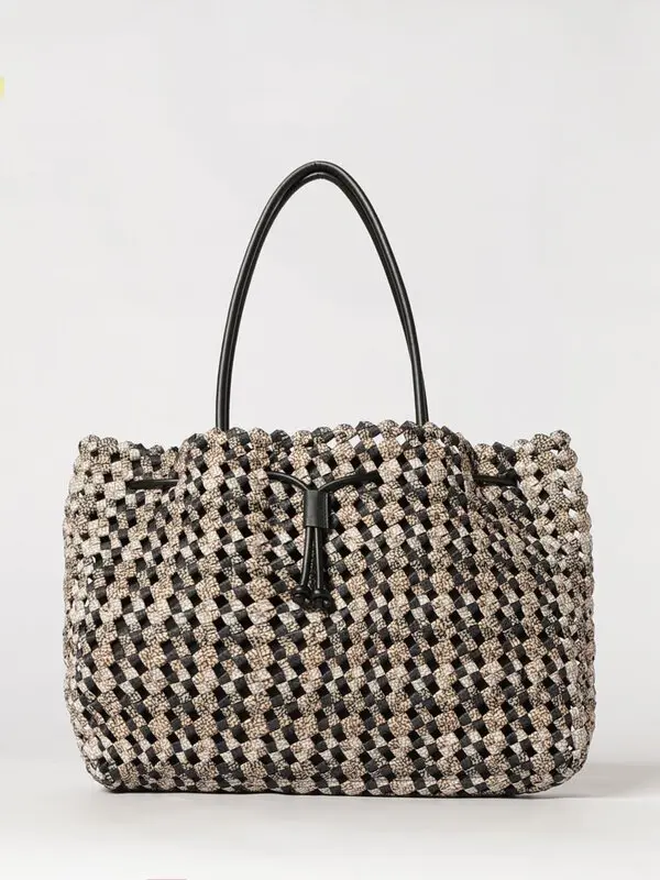 Borbonese La Nido Large Check Print Recycled Nylon Tote Bag - Multicolor