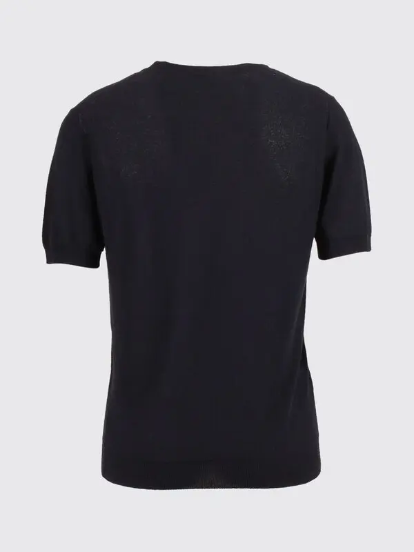KANGRA Slim Fit Short-sleeve Cotton-blend Crewneck Jumper
