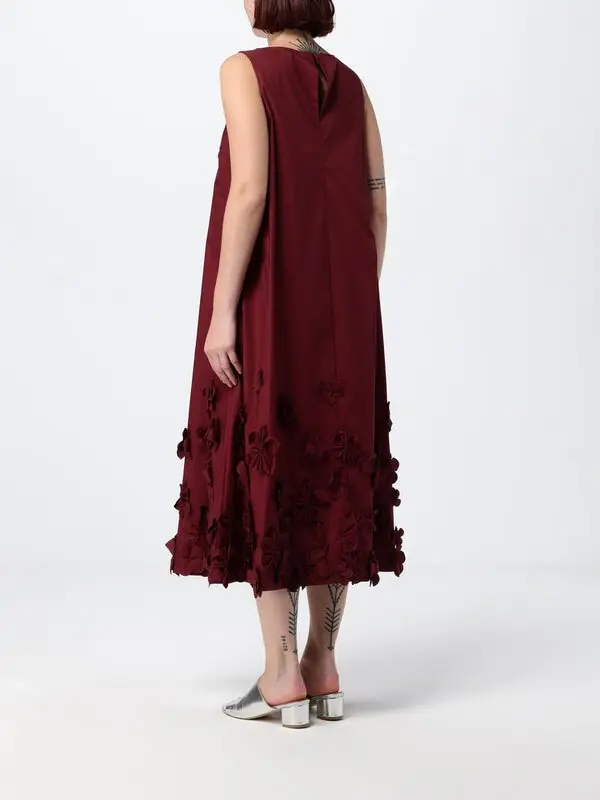 MEIMEIJ Off-the-shoulder Embroidered Cotton Midi Tunic