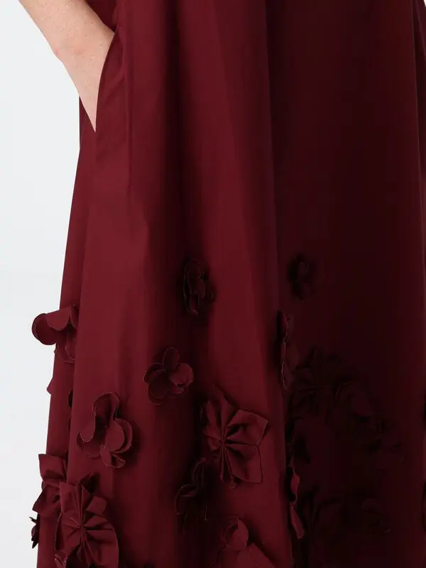 MEIMEIJ Off-the-shoulder Embroidered Cotton Midi Tunic