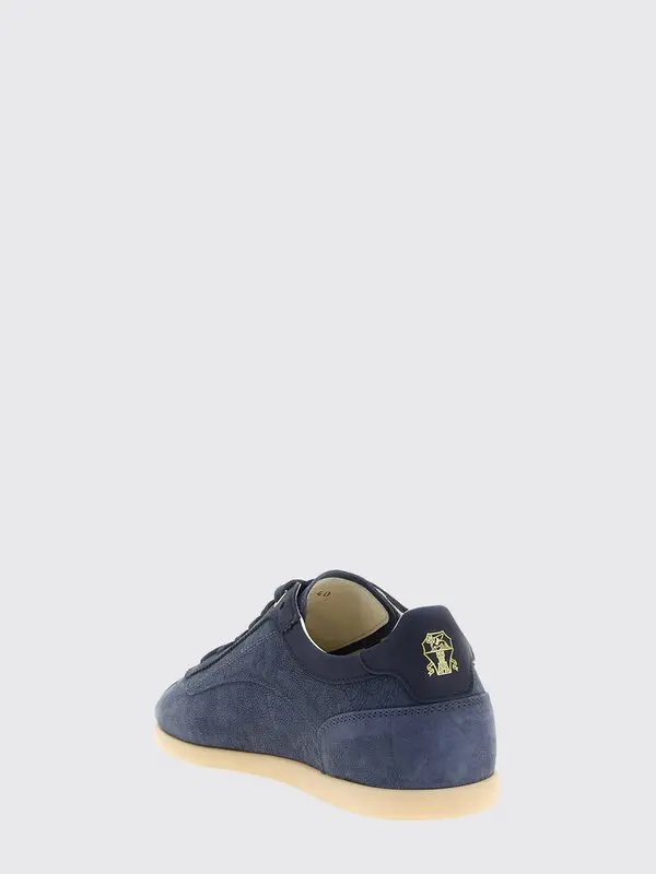 Brunello Cucinelli Low Top Sneakers In Smooth Calfskin And Nubuck
