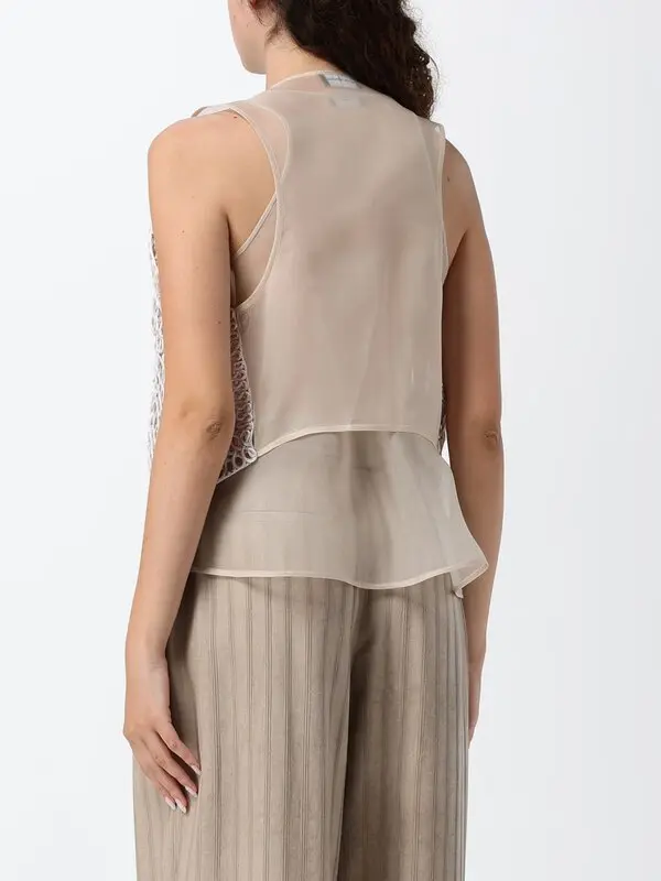 Emporio Armani Crochet Tailored Waistcoat