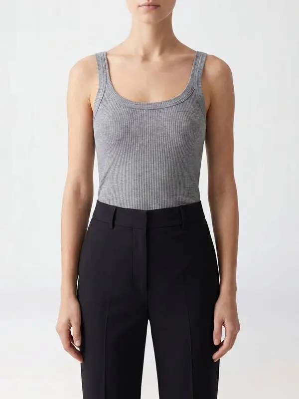 Rag & Bone Off-the-shoulder Slim Fit Knit Top In Cotton Blend