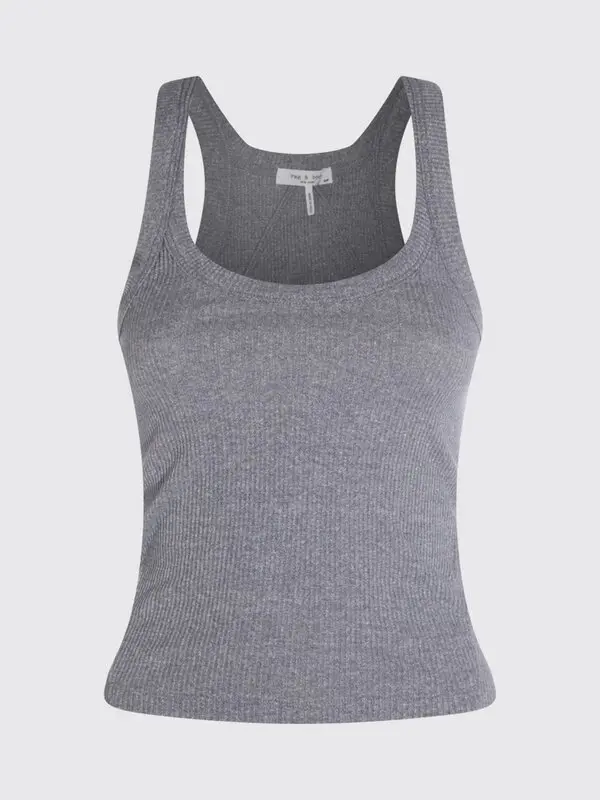 Rag & Bone Off-the-shoulder Slim Fit Knit Top In Cotton Blend