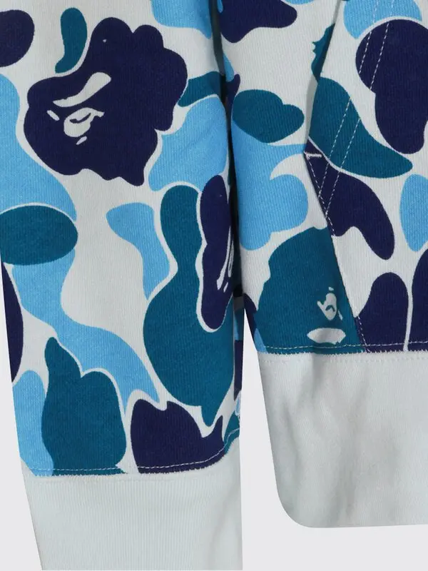 A BATHING APE Camouflage Print Cotton Hoodie