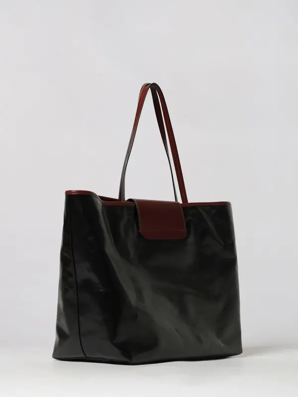Versace Medusa Logo Waxed Cotton Tote Bag With Turn-lock Closure