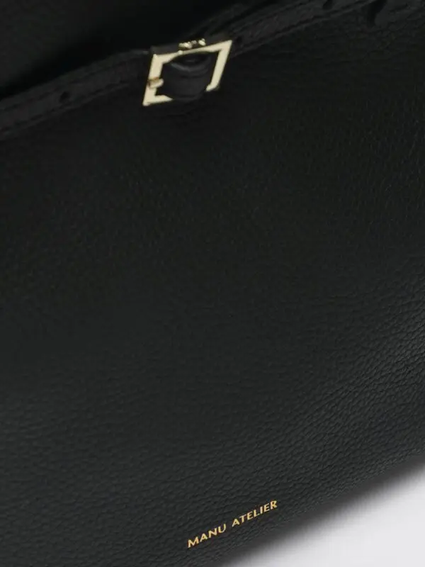 Manu Atelier Du Jour Grained Calfskin Shoulder Bag With Flat Handle