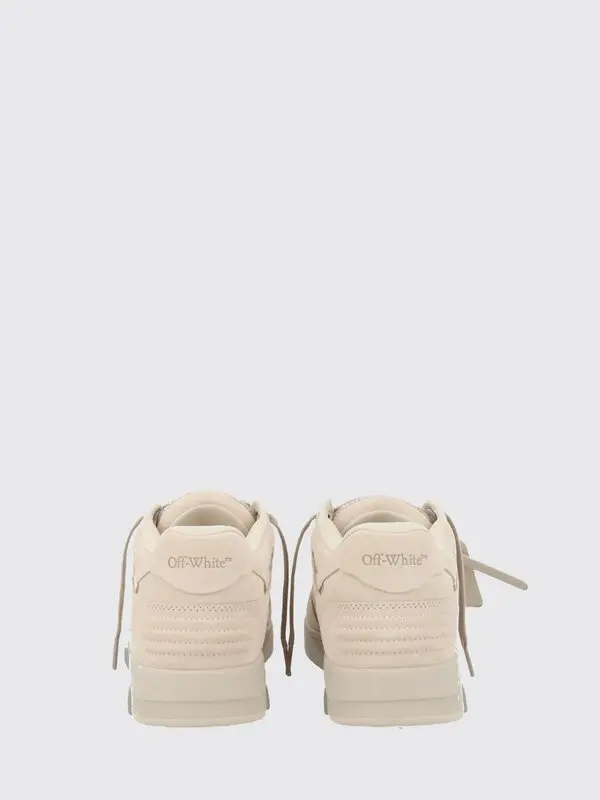 Off-White Out Of Office Bicolour Calfskin Low-top Trainers - Beige