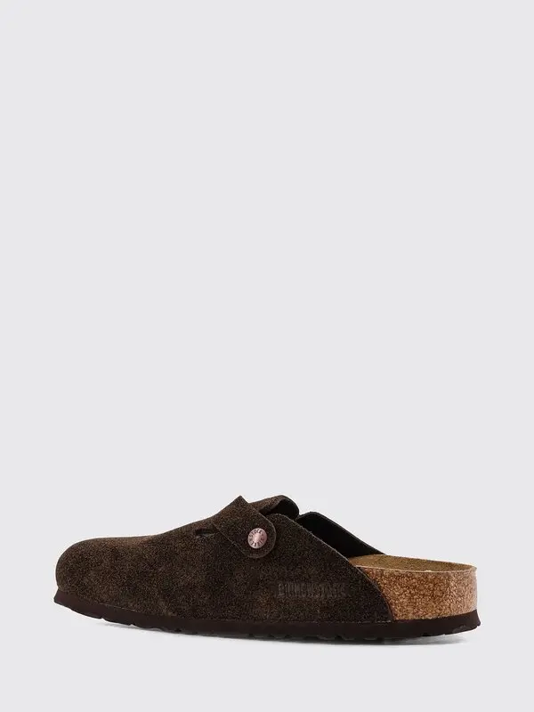 BIRKENSTOCK Boston Suede Clogs With Adjustable Strap