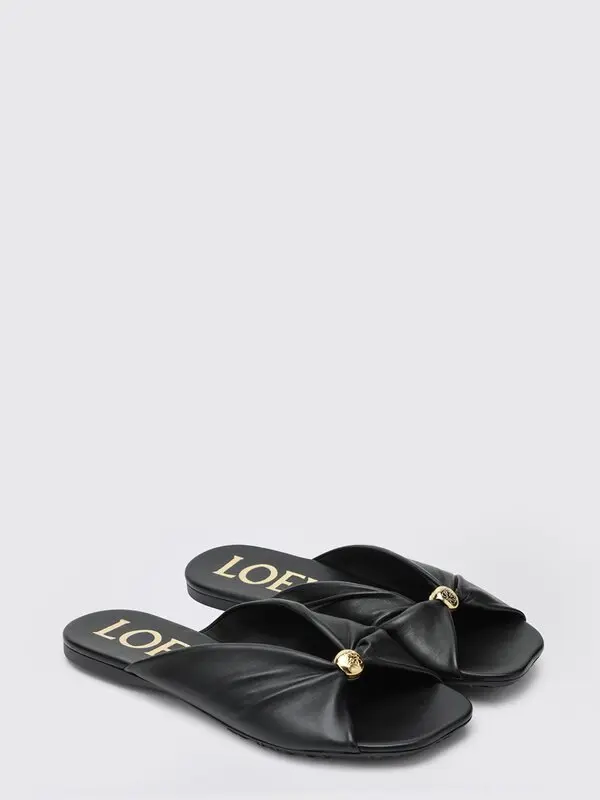 Loewe Pebble Lambskin Nappa Mule Sandals