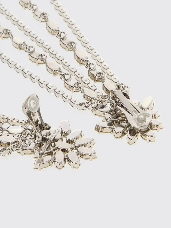 Alessandra Rich Crystal Cascade Chandelier Earrings
