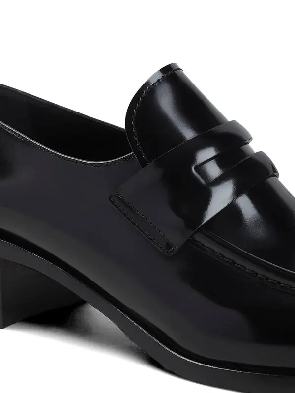 Church's Prudence Loafers In Glossy Smoked Leather - Black