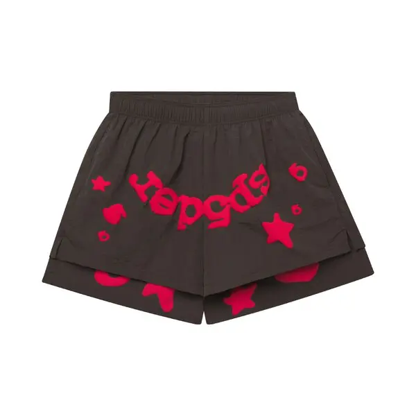 SP5DER Slate Beluga Double Layer Short - Black
