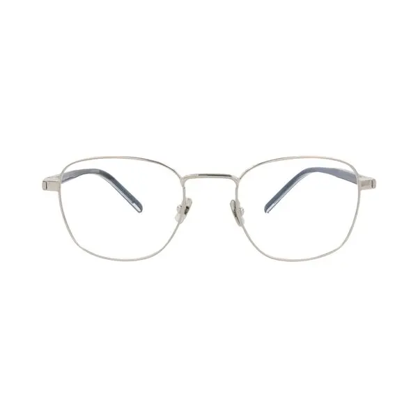 Saint Laurent Square-frame Metal Optical Frames /crystal/transparent