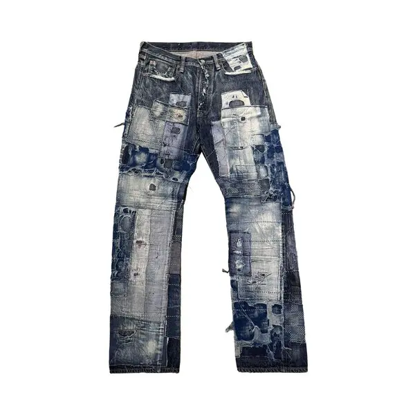 Kapital Boro Patchwork Selvedge Denim - Blue