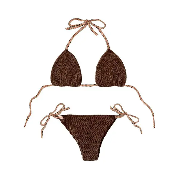 TRAVIS SCOTT Crochet Bikini - Brown