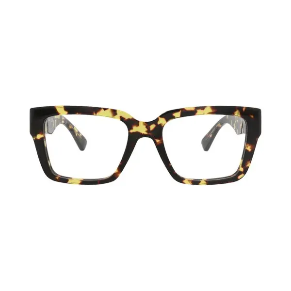 Bottega Veneta Square-frame Recycled Acetate Optical Frames 'havana/transparent