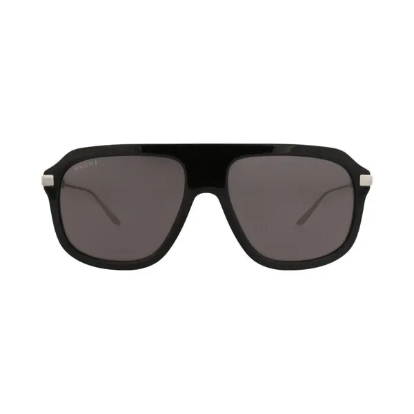 Gucci Aviator-frame Recycled Acetate Sunglasses /silver/grey