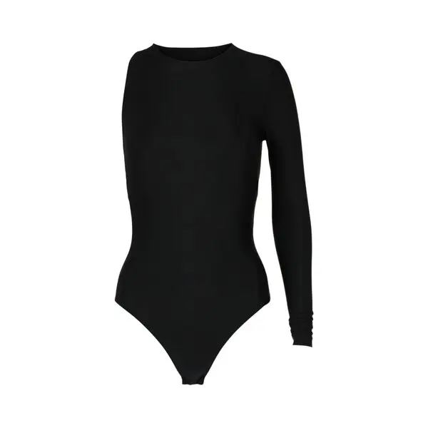 Balenciaga One Sleeve Open Back Bodysuit