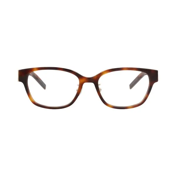 Saint Laurent Square-frame Recycled Acetate Optical Frames 'havana/transparent