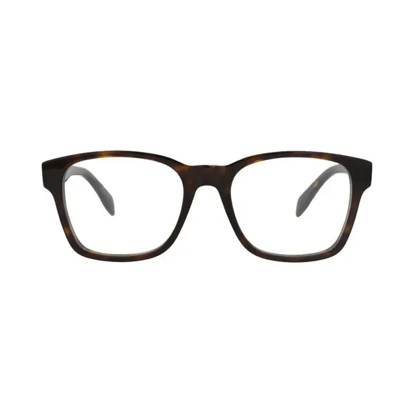 Alexander McQueen Square-frame Acetate Optical Frames 'havana/transparent