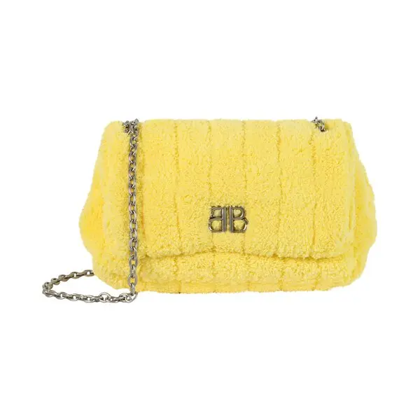 Balenciaga Monaco Quilted Towel Fabric Mini Bag
