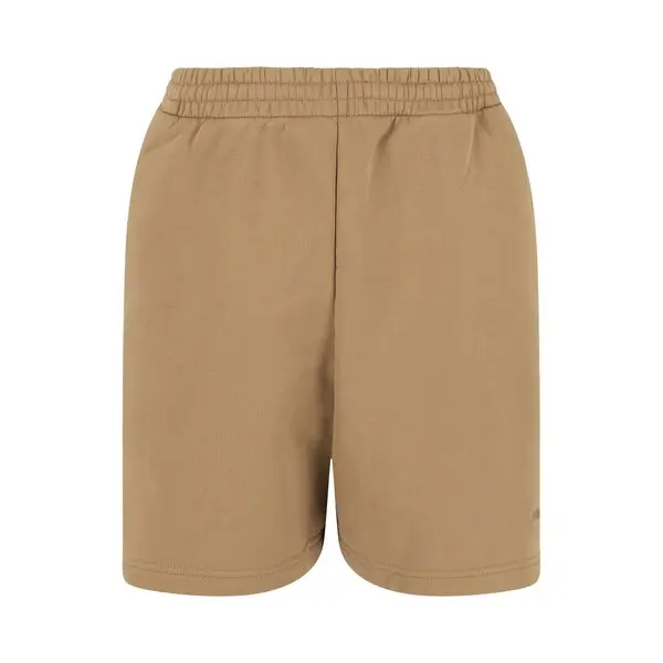 Balenciaga Embroidered Logo Sweat Shorts 'oat - Cream