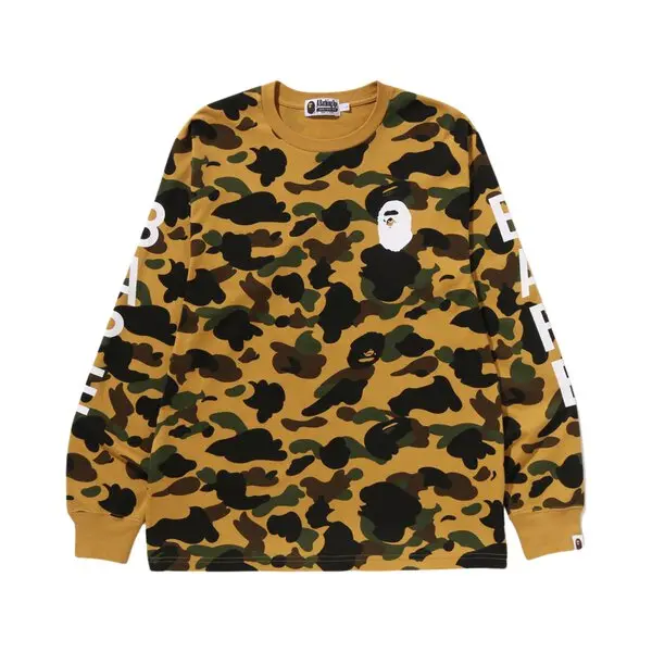 A BATHING APE 1st Camo Long-sleeve Tee - Yellow