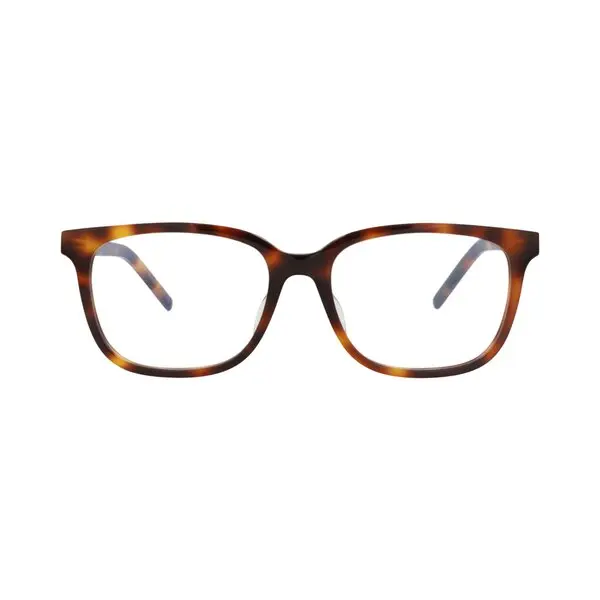 Saint Laurent Square-frame Recycled Acetate Optical Frames 'havana/transparent