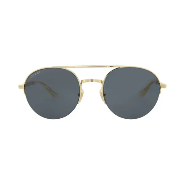 Gucci Round-frame Metal Sunglasses /grey